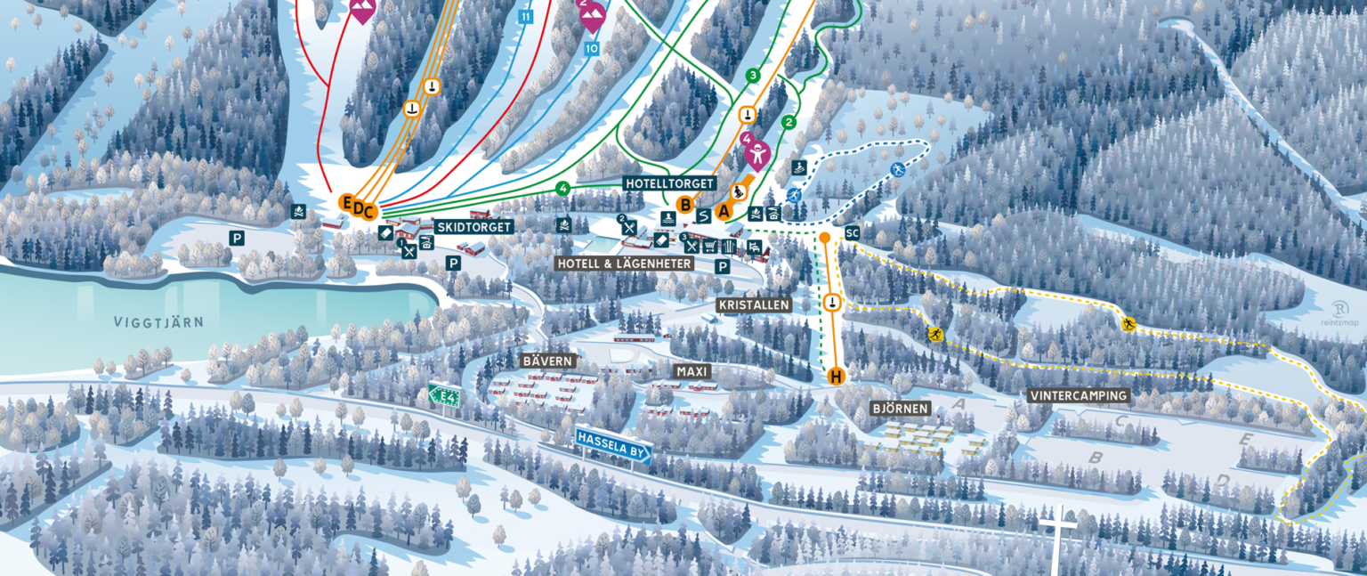 Boendeområden | Hassela Ski Resort