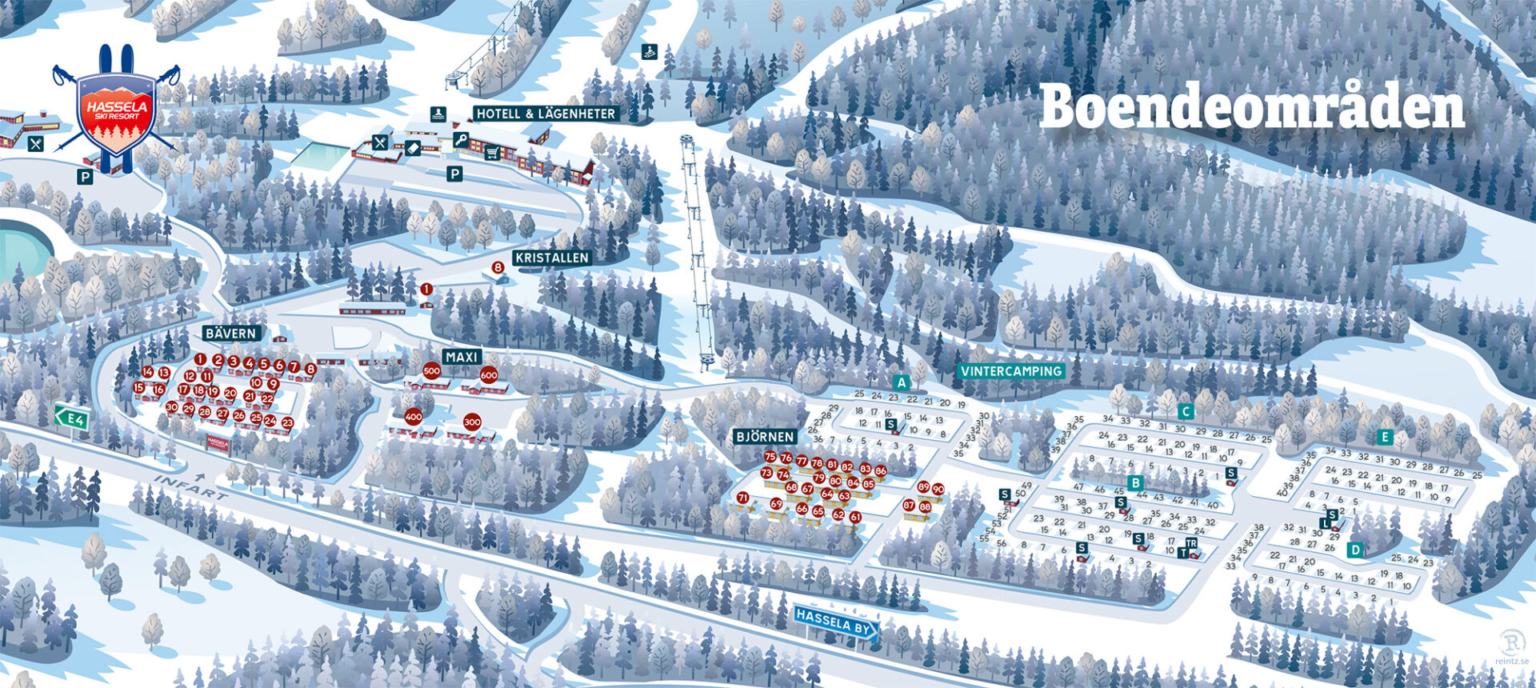 Boendeområden | Hassela Ski Resort